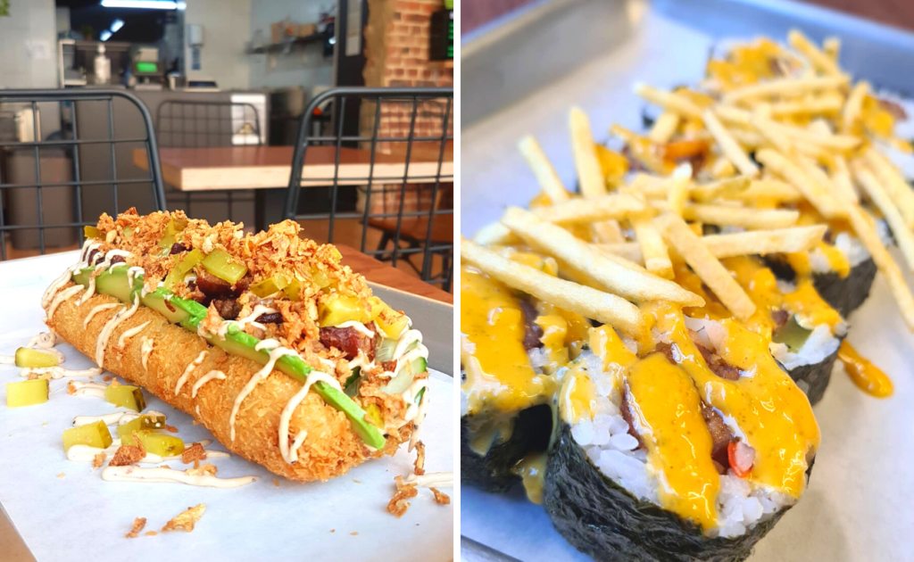 Version hot-dog ou burger: makis en folie chez Maki Maki • Boulettes ...