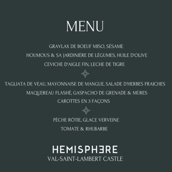 Les bulles gastronomiques Hémisphère se posent au Val St Lambert ...